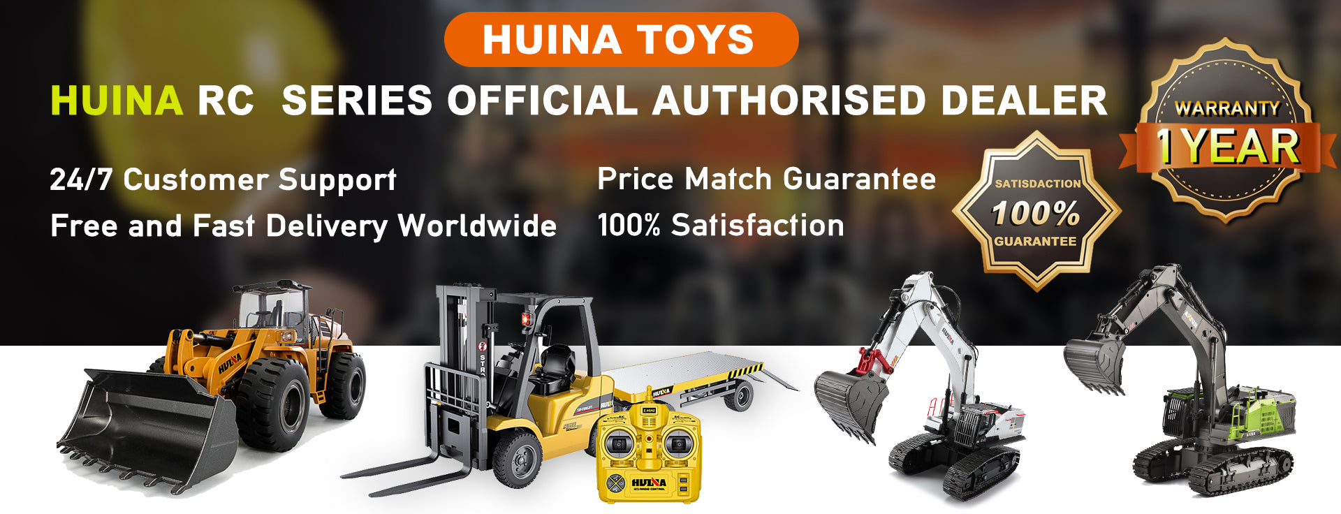 HUINA TOYS-Remote Control Engineering Kit for Children's Tech Park.